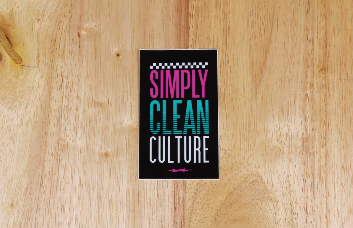 Simply Clean Culture Sticker | Simply Clean