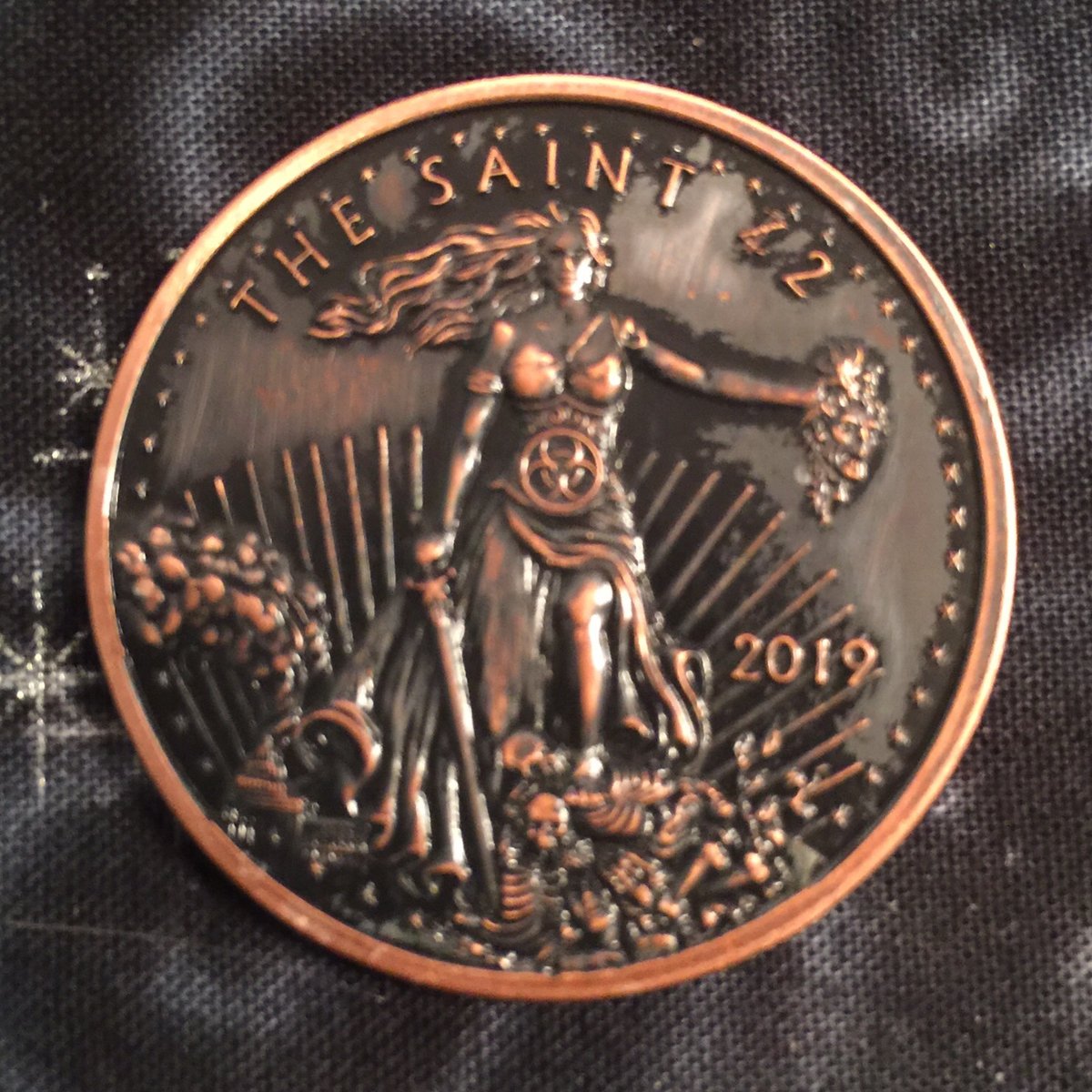 The Saint 1oz Copper Challenge Coin / Rowan Valley Tactical