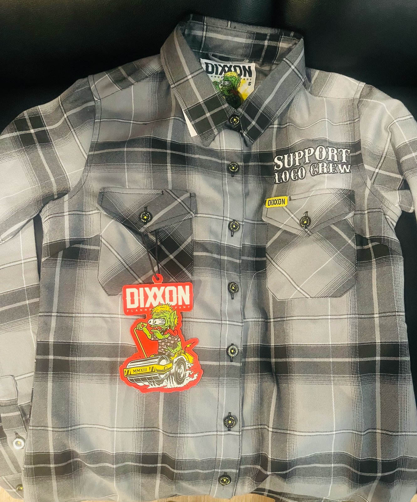 LOCO CREW Custom Embroidered DIXXON Women’s Blk Grey | LOCO 81