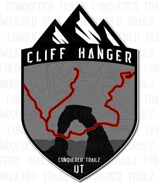 "Cliff Hanger" Trail Badge / Conquered Trailz