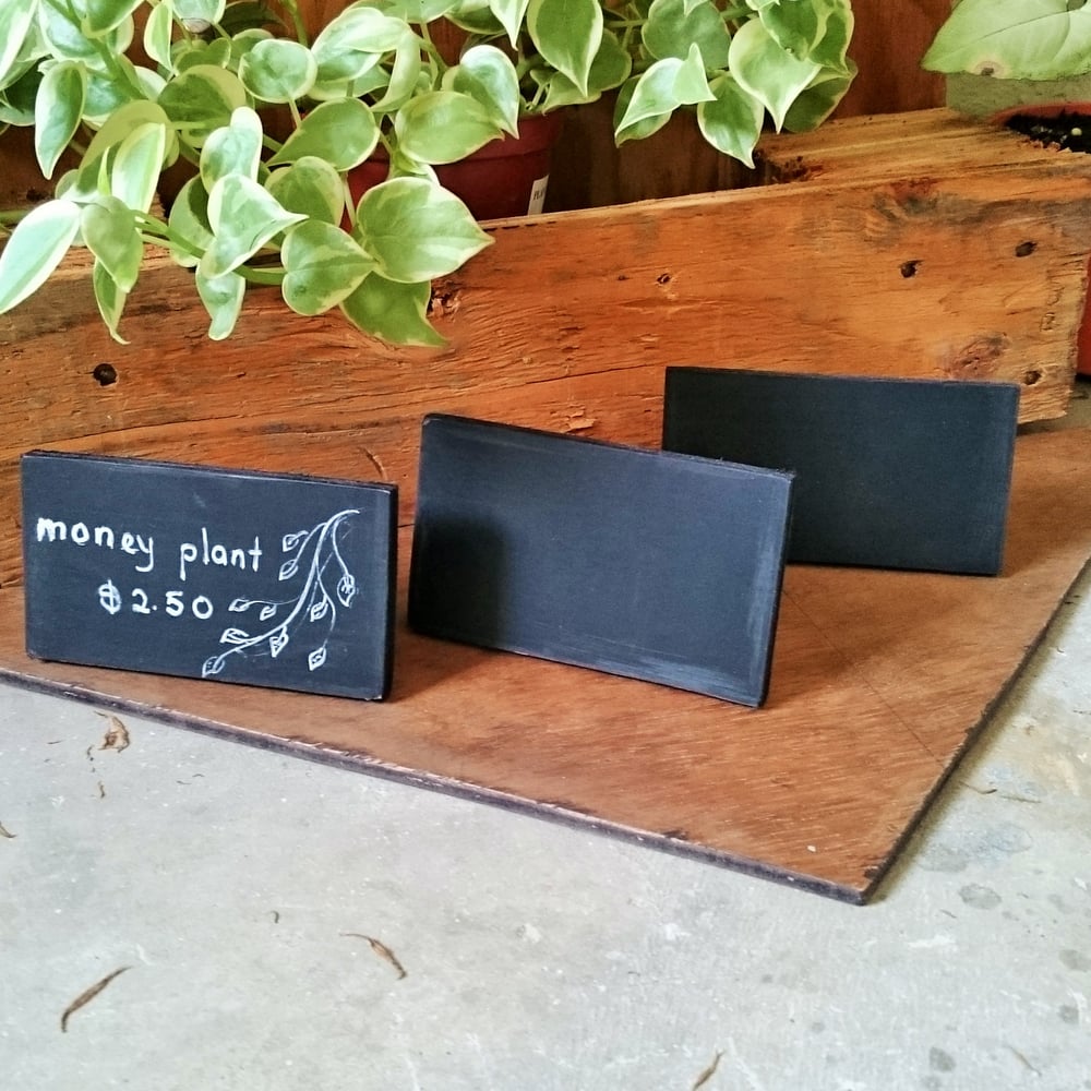 Set of 3 Slanting Mini Chalkboard (Use liquid chalk marker and regular ...