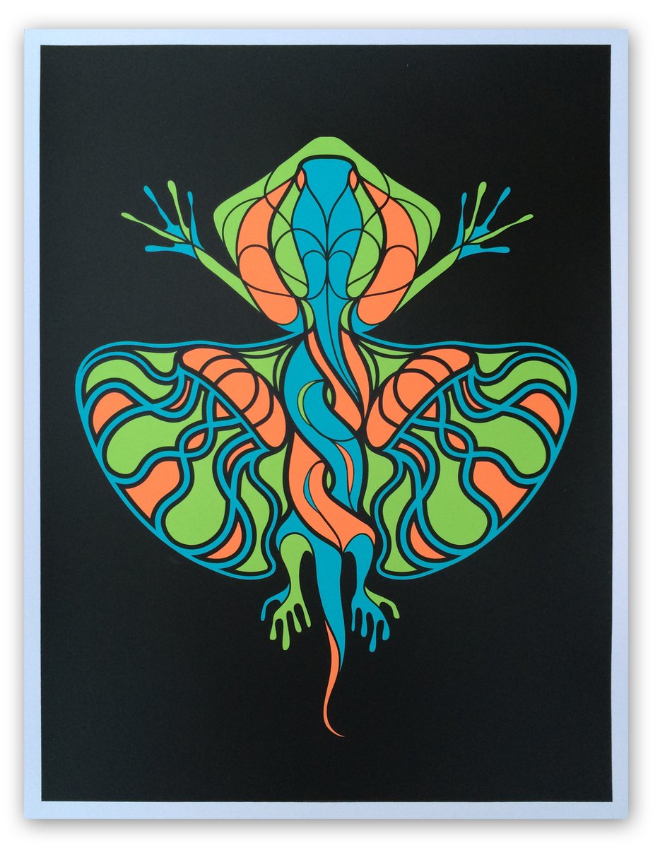 Wandering Line — Flying Lizard Print