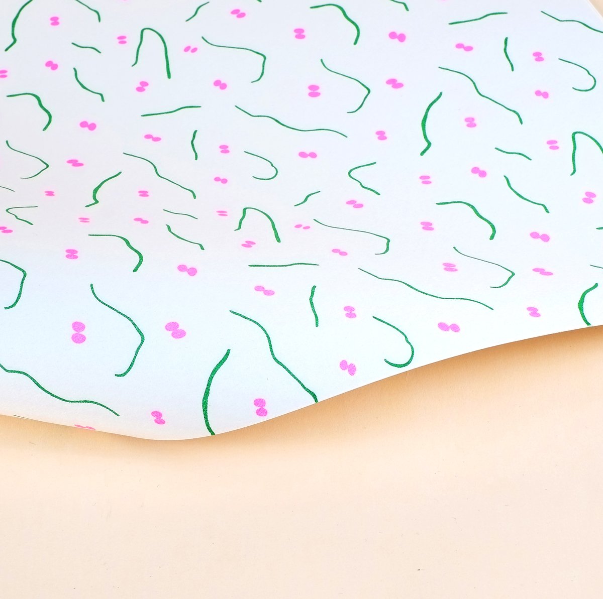 Eszter Chen — #28 Riso Printed Wrapping Paper