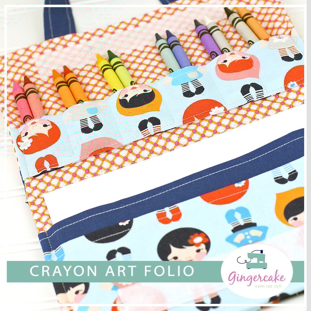 Crayon Art Folio PDF Sewing Pattern | Gingercake Patterns and Design