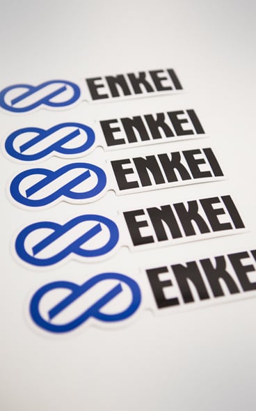 Enkei Wheels — Enkei Vinyl Stickers (x5)