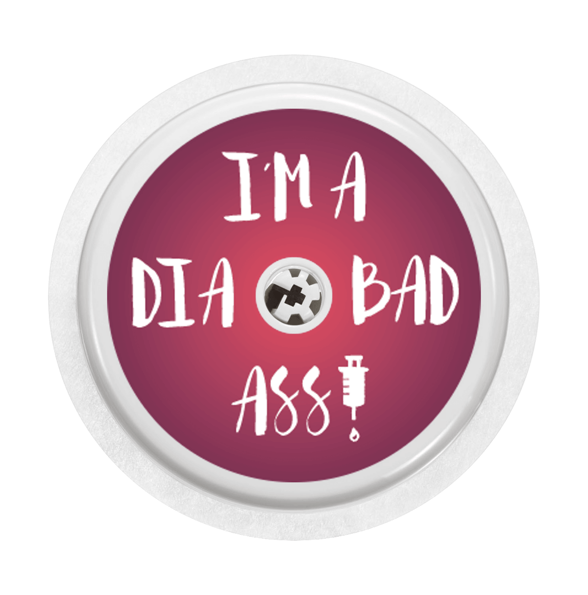 Dia Bad Ass Freestyle Libre Sticker Diabetes Accessories And Stickers Shop Pep Me Up On Shop