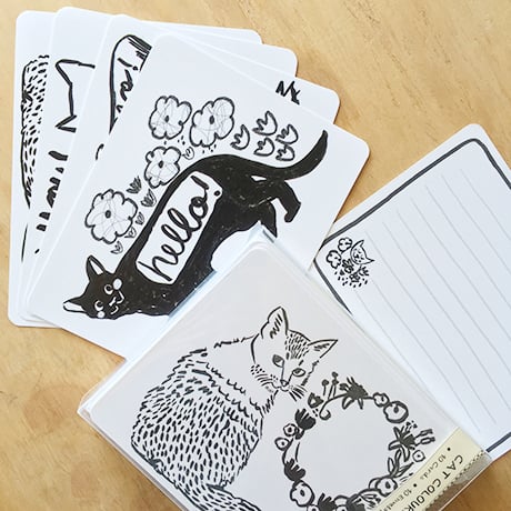 Colouring Card Set, Cats | Draw Me A Lion
