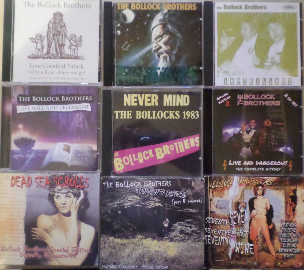 The Bollock Brothers — The Bollock Brothers CD's