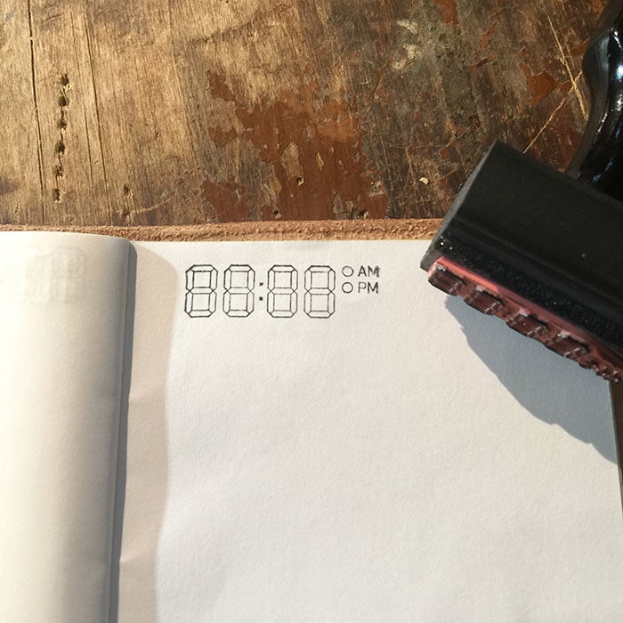 Notebook Journaling Time Stamp / Old Church Works - Leather Notebook ...