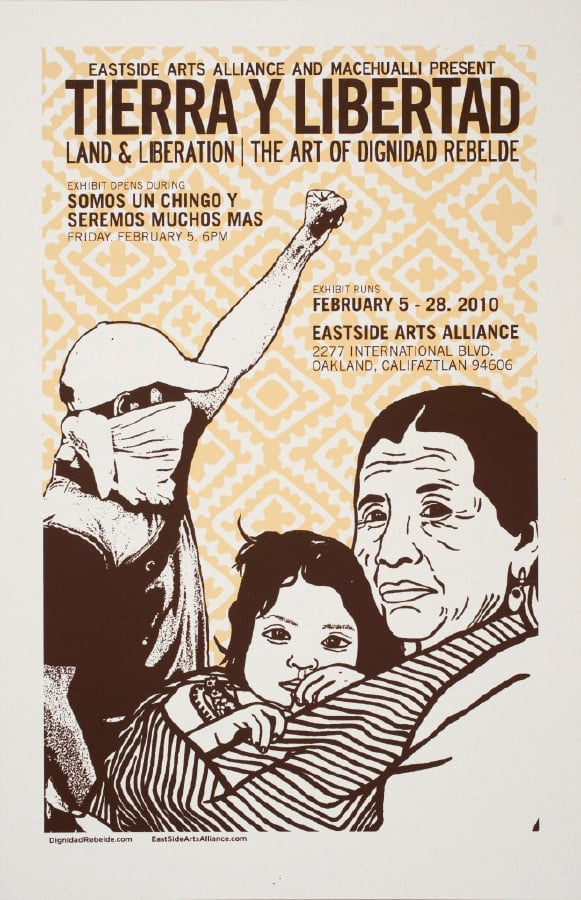 Tierra y Libertad Exhibition Poster (2010) | Dignidad Rebelde