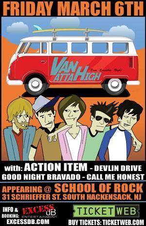 Goodnight Bravado — TICKET :: MARCH 6 2009 :: VAN ATTA HIGH CD RELEASE ...