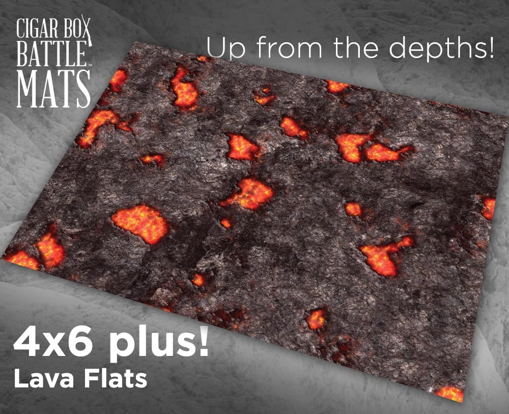 Lava Flats - 4'x6' PLUS - #360 | Cigar Box Battle Store