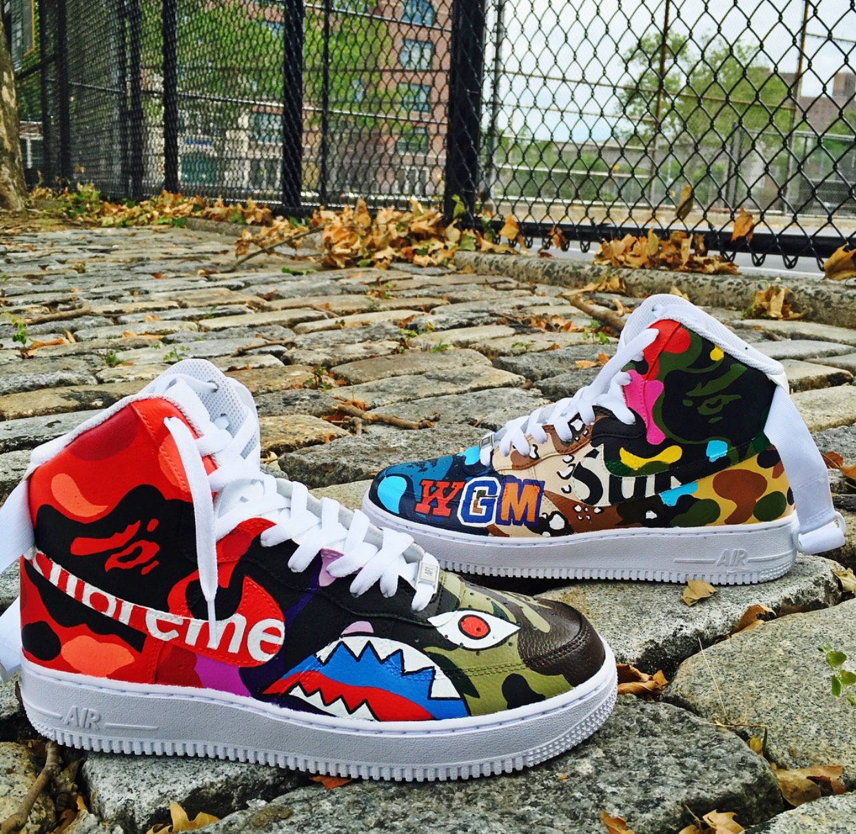 Picasso Pap1 — The retro release of the "what the bape AF1's"