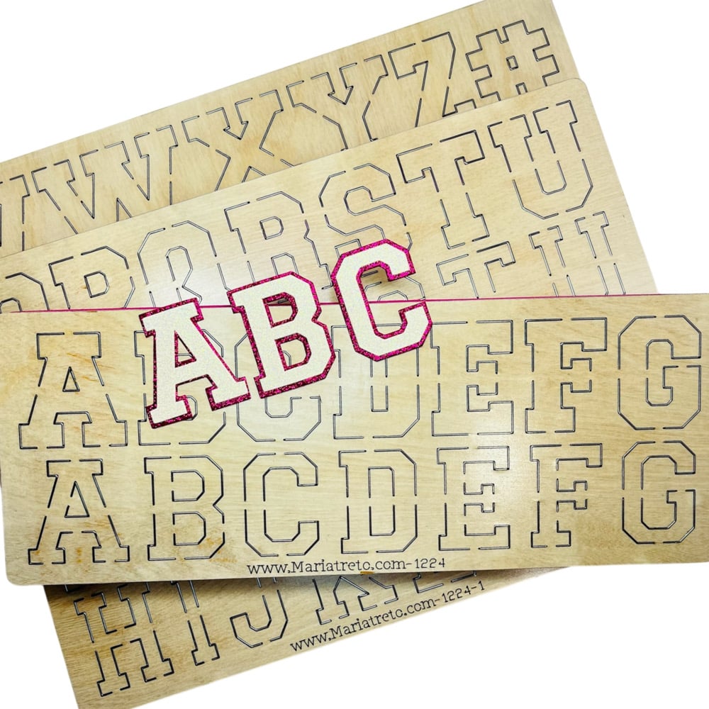 VARSITY ABC's + NUMBERS Die-Cut Set | MariaTreto DIY Co™