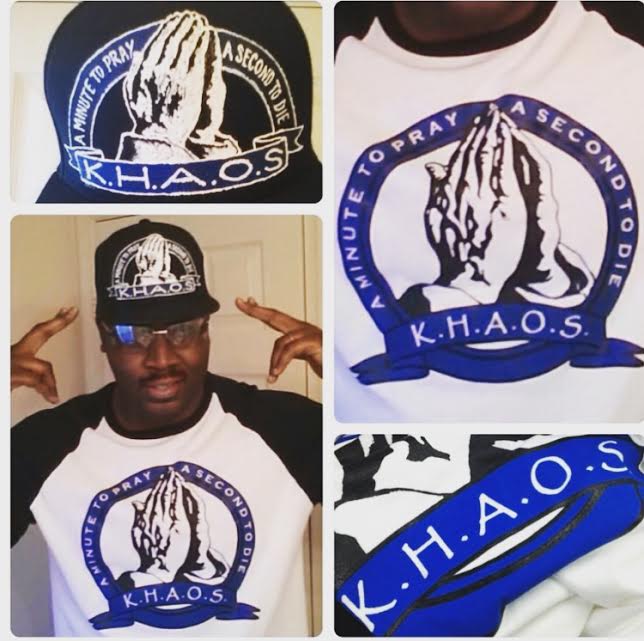 KHAOS hand painted "Praying Hands" SnapBak / K.H.A.O.S. Production Designs