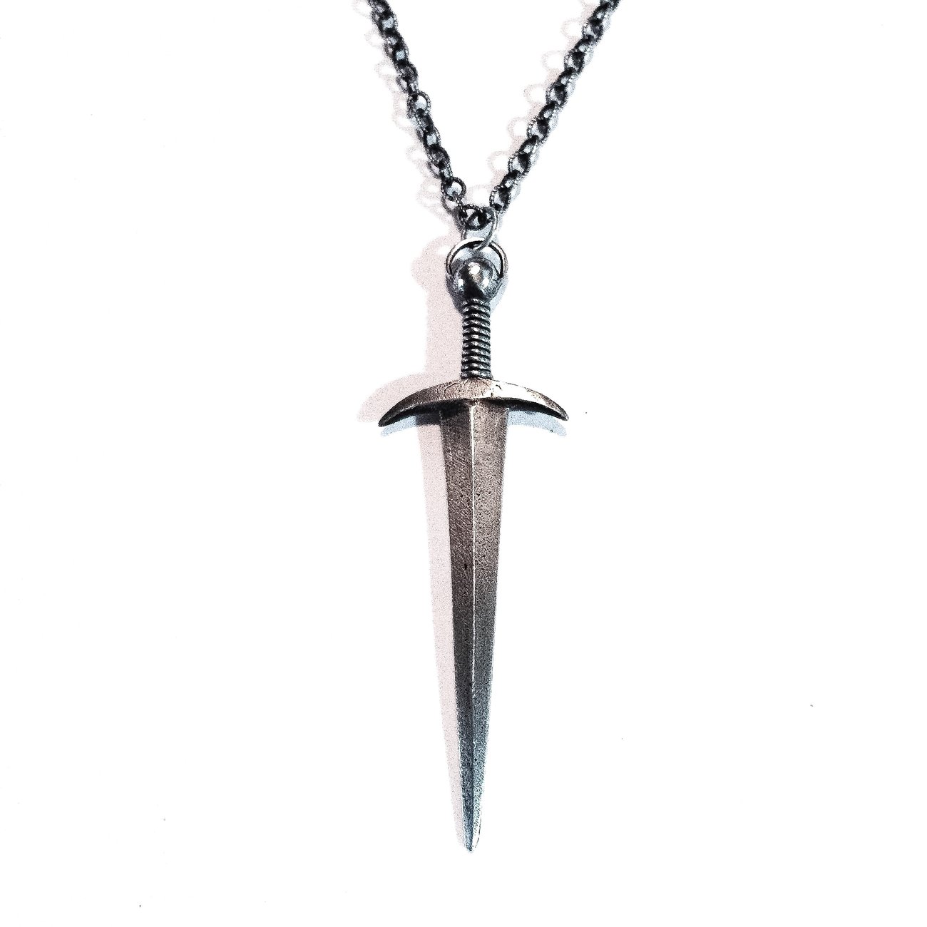 Sword necklace in sterling silver, two sizes | Arcana Obscura