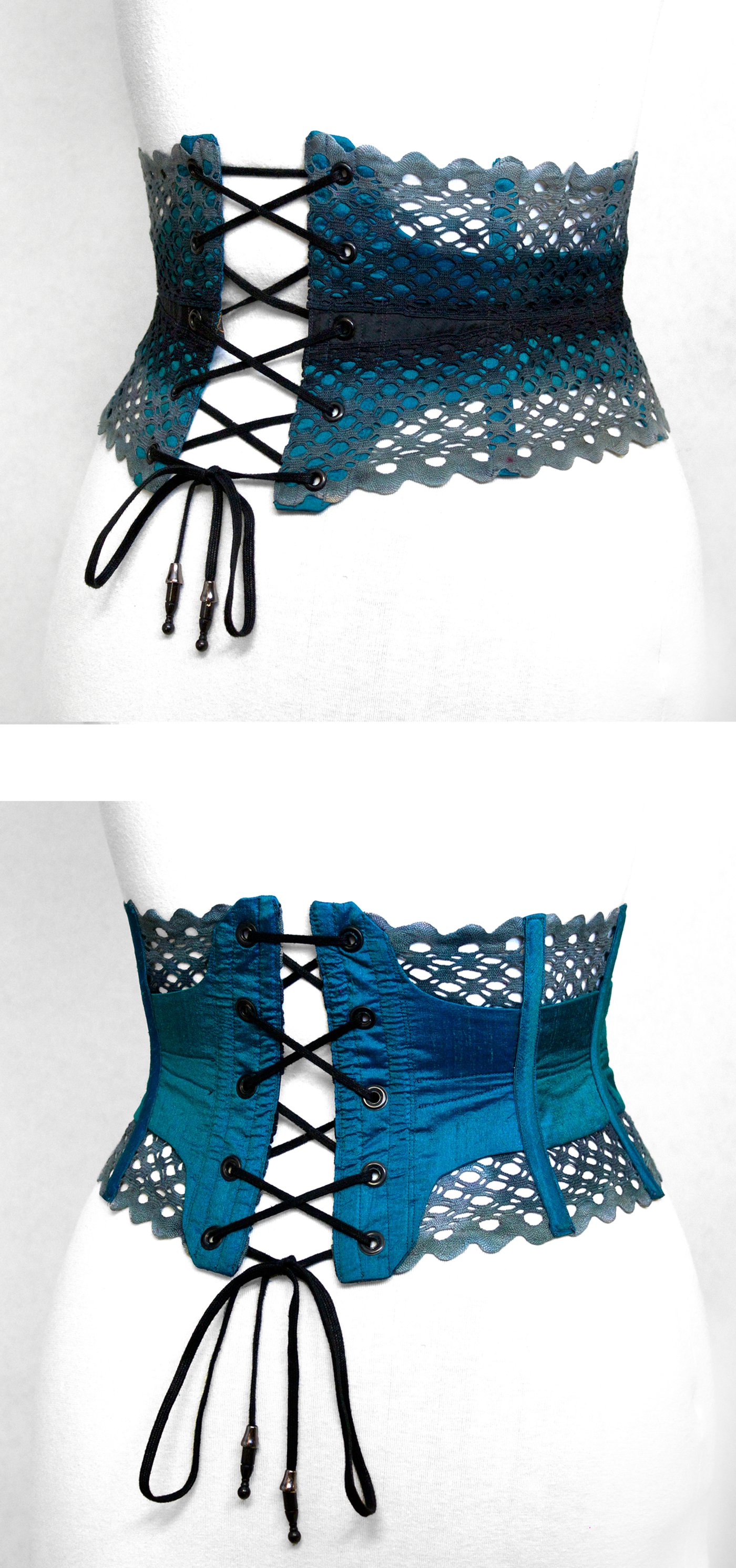 Turquoise Reversible Corset Belt | Paloma Soledad