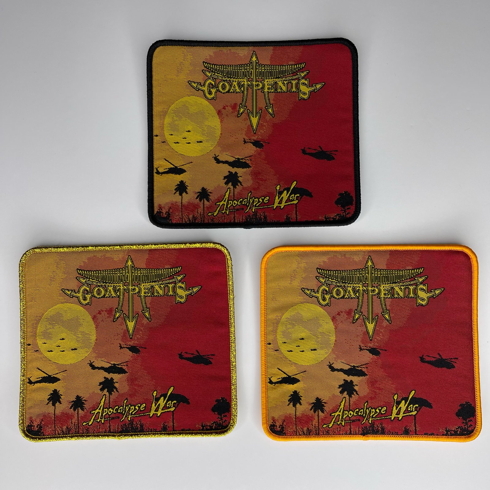 Goatpenis - Apocalypse War Woven Patch | Armed With Hammers Productions