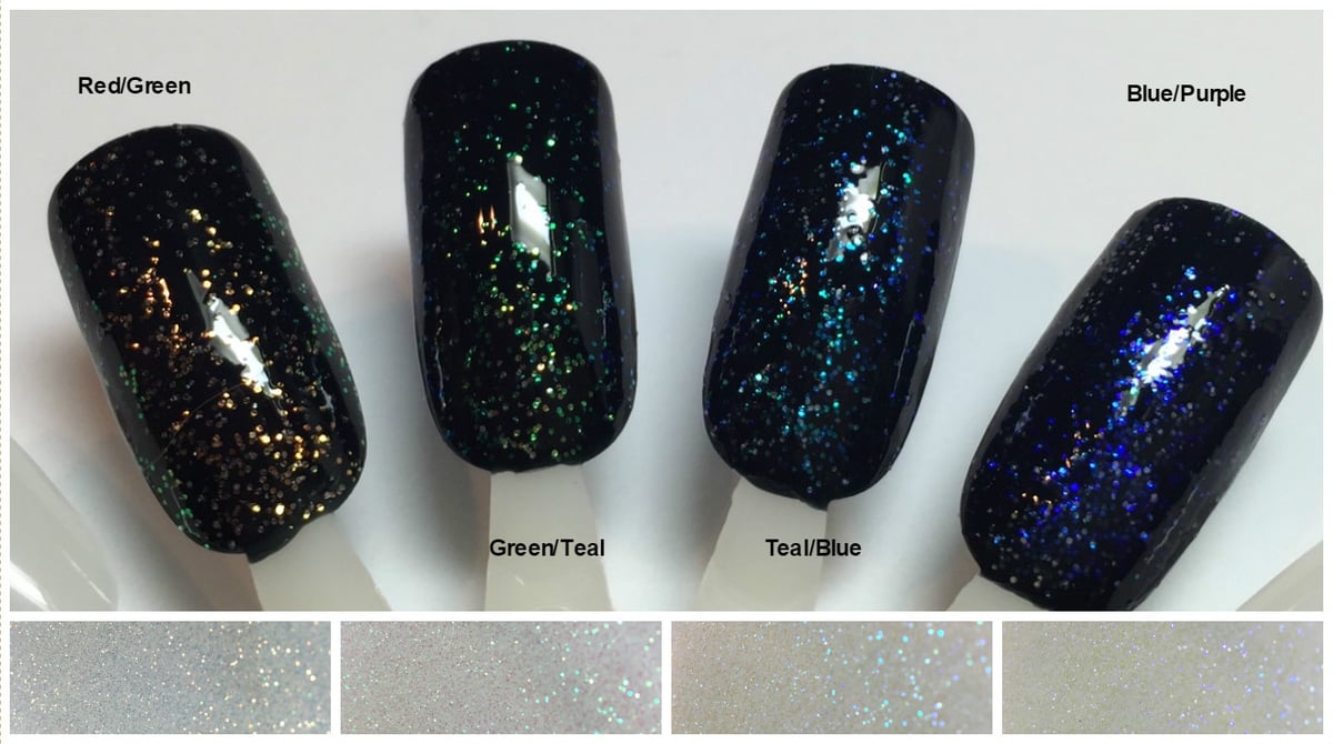 Iridescent Color-Shift Hex Glitter .015" | Spectraflair4u
