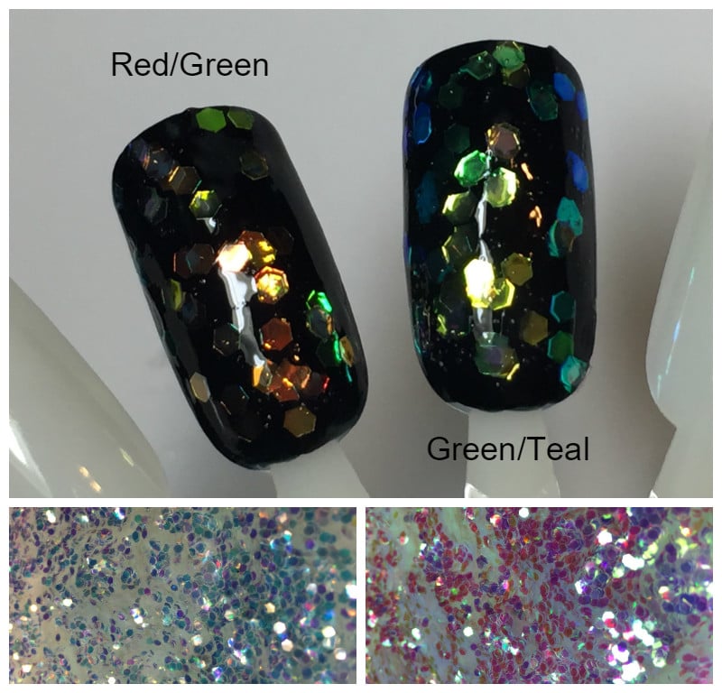 Iridescent Color-Shift Hex Glitter .060" | Spectraflair4u