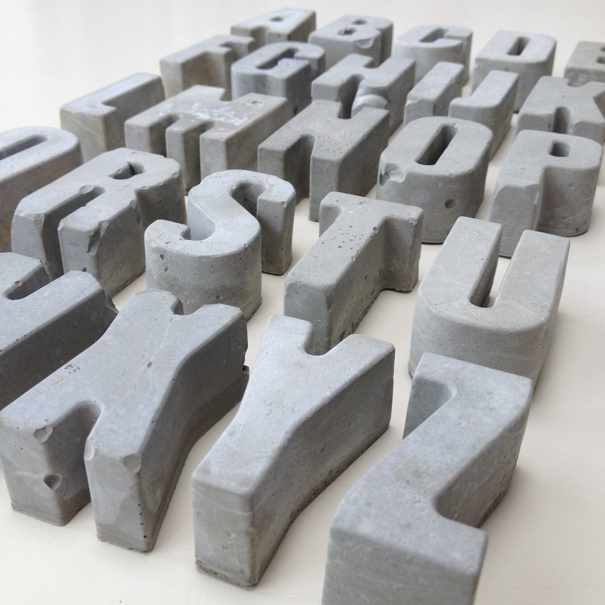 Concrete letters | An Artful Life