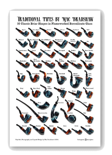 Mac Bradshaw — Traditional Pipes Poster - FREE SHIPPING