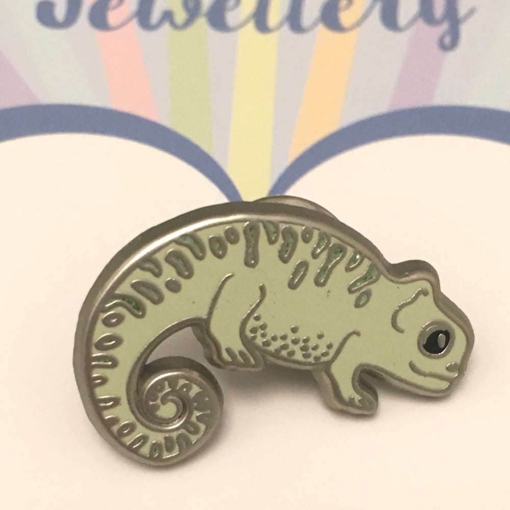 Jelly Button Jewellery — Chameleon Enamel Pin Jelly Button Jewellery — Chameleon Enamel Pin