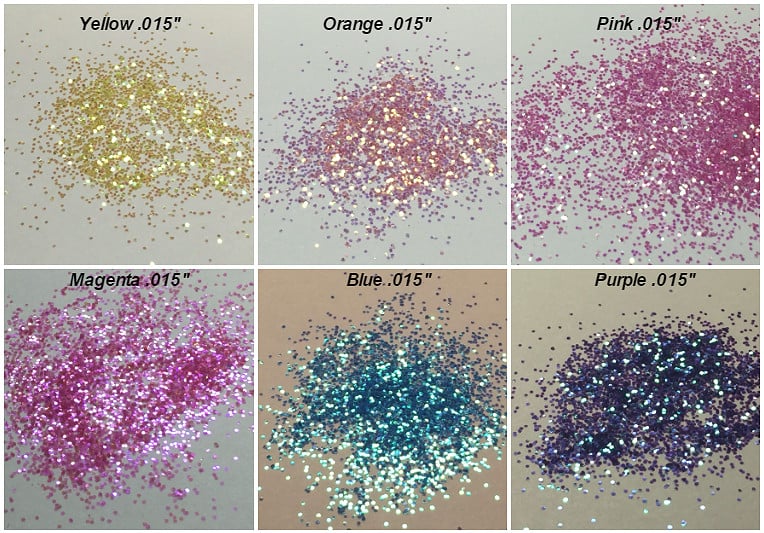 Colored Iridescent Hex Glitter .015" | Spectraflair4u