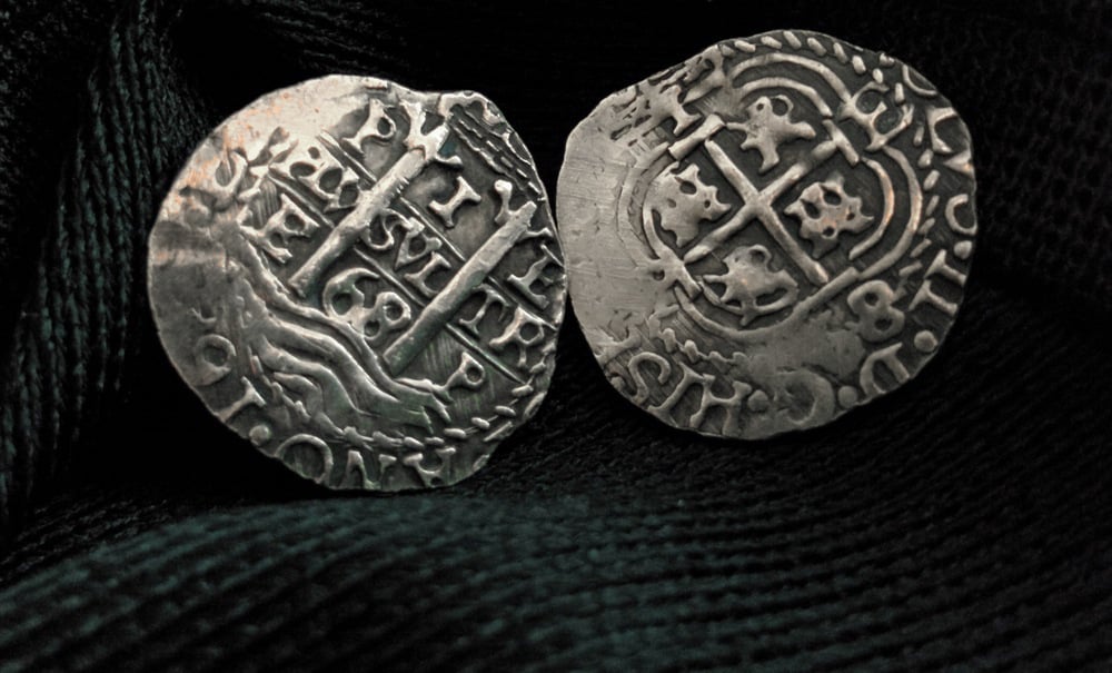 Awestruck Workshop — 1668. 1 Reale Cob Coin, Spanish Colonial Pirate Silver