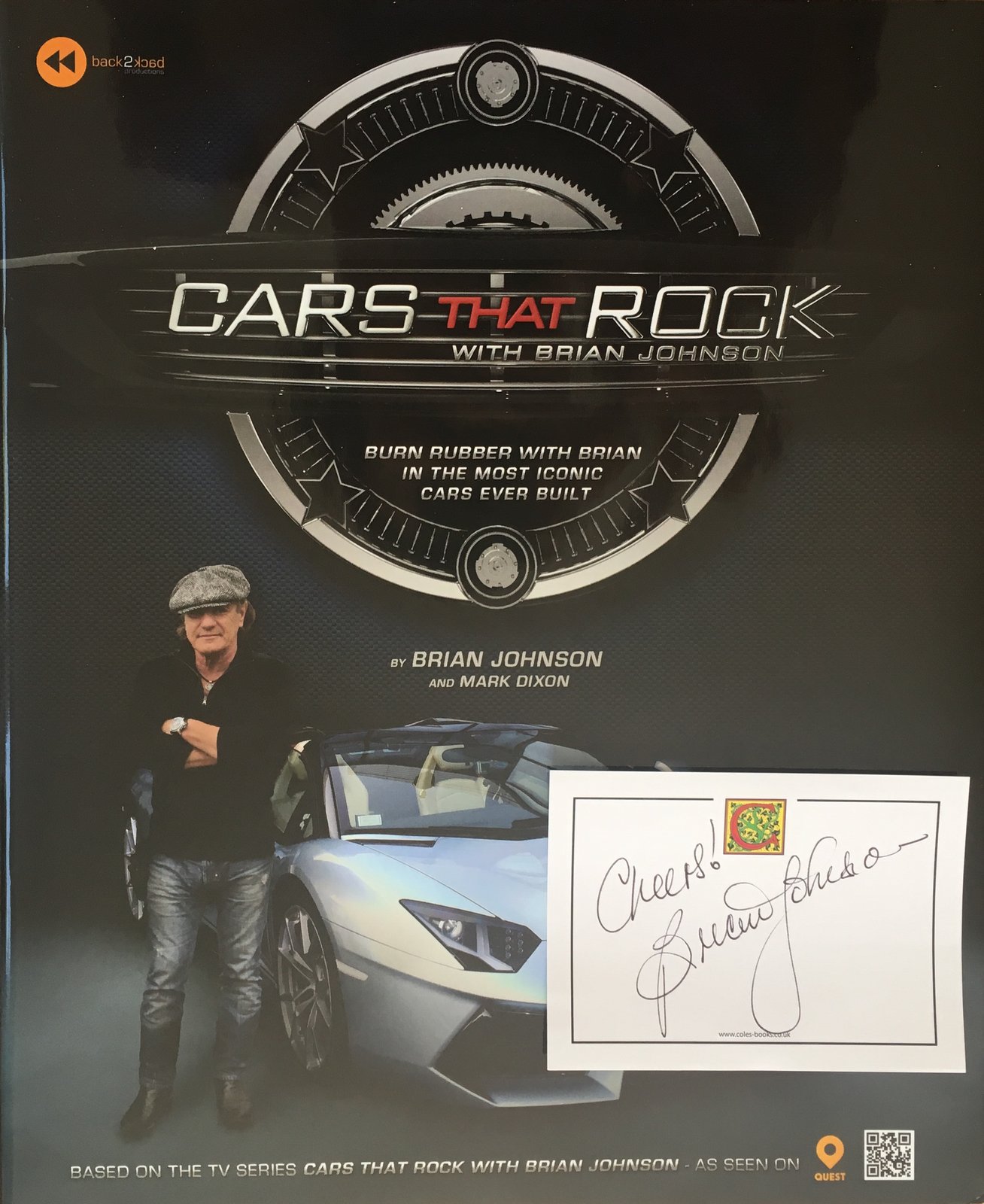 Cars That Rock hardcover book (signed by Brian Johnson) / Brian Johnson ...