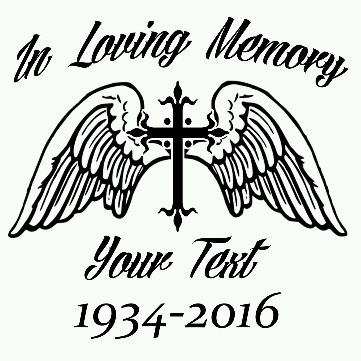 In Loving Memory Decal-Style 1 7-inch / Legacy Stickers