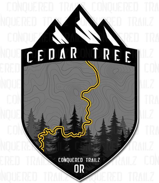 "Cedar Tree" Trail Badge / Conquered Trailz
