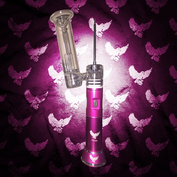 Pink Portable Battery Powered Dab Rig / Birdies Clothing Co.