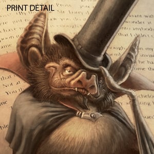 The Daily ZooMart — "Sir Desmodus Rotundus" Vampire Bat Print
