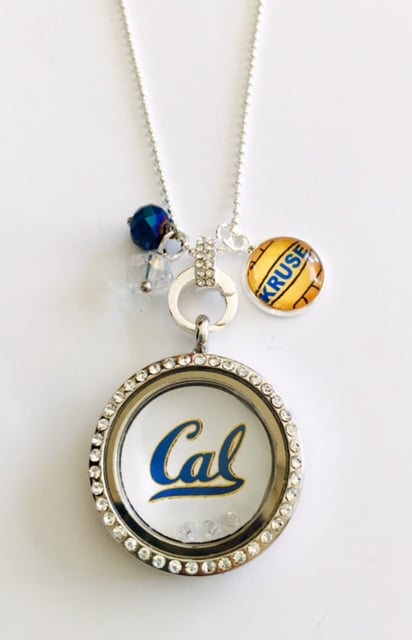 Cal Berkeley Water Polo - Round bling locket necklace | Personalized ...