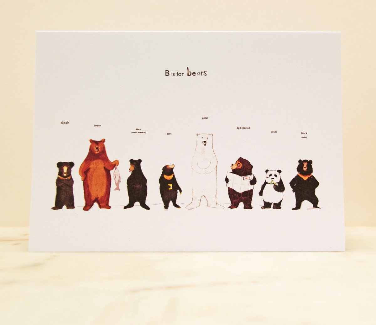 B is for Bears Card | eïghtbear