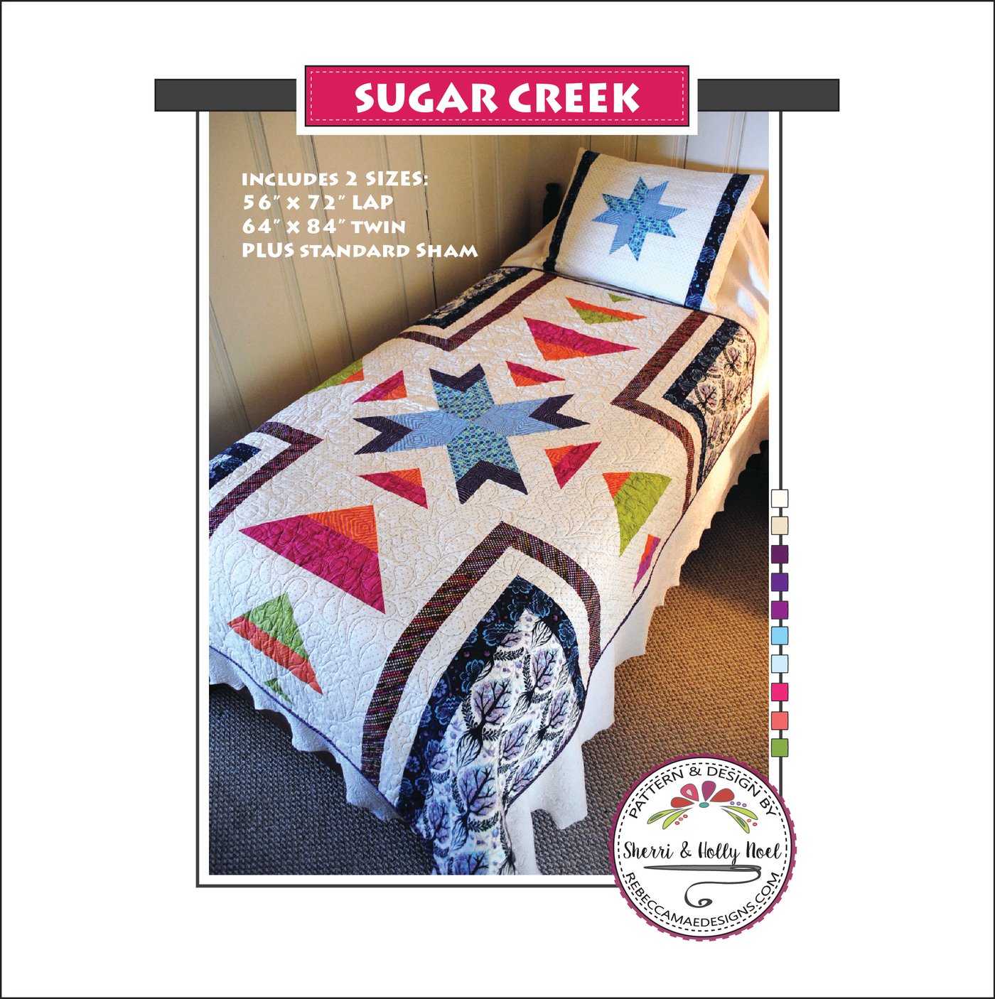 Sugar Creek Quilt Pattern | Patterns by Rebecca Mae Designs