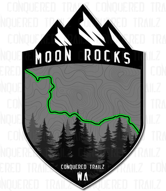 "Moon Rocks" Trail Badge / Conquered Trailz