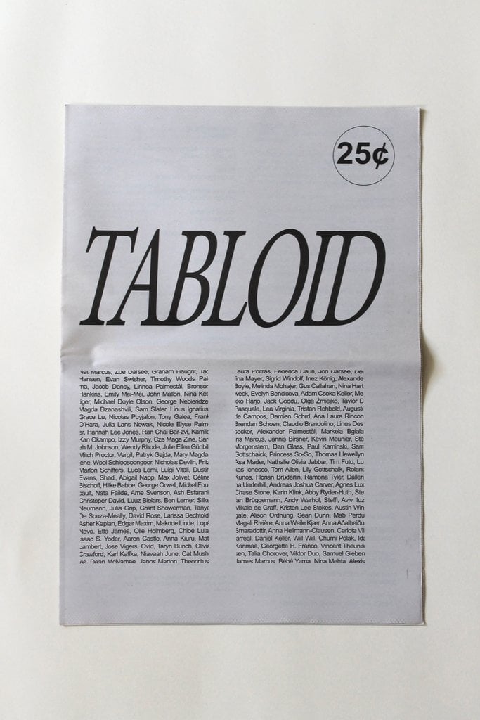 TABLOID | TABLOID publications