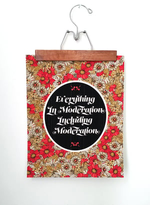 Everything in Moderation, Including Moderation-11 x 14 print | MBMB