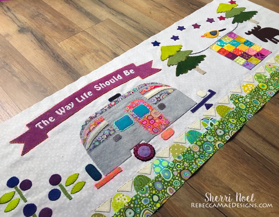 Camping Row Pattern / Patterns by Rebecca Mae Designs