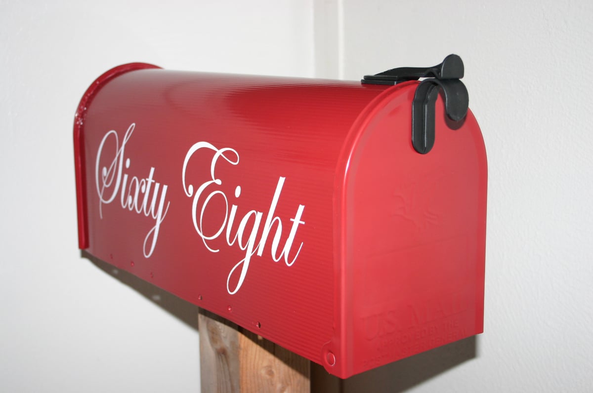 Colonial Red Painted Mailbox by TheBusBox - Choose Your Color | TheBusBox