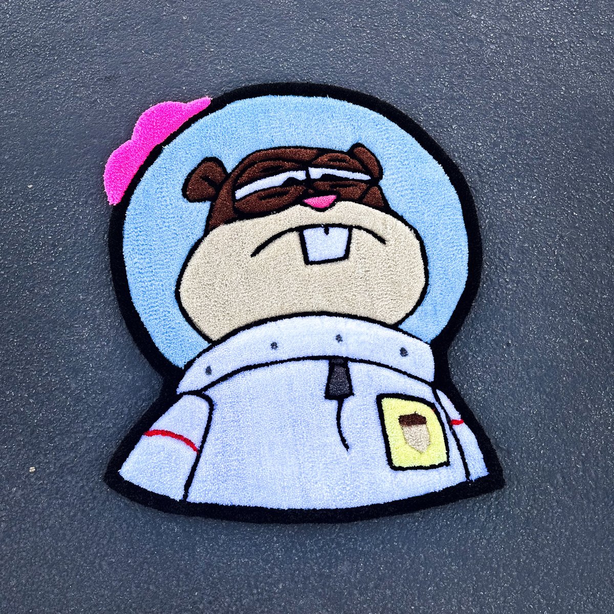 Suspicious Squirrel Rug | Seventeenthdesigns