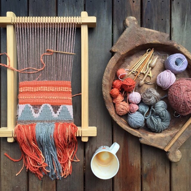 Weaving Loom - handcrafted wooden lap loom | PETALPLUM