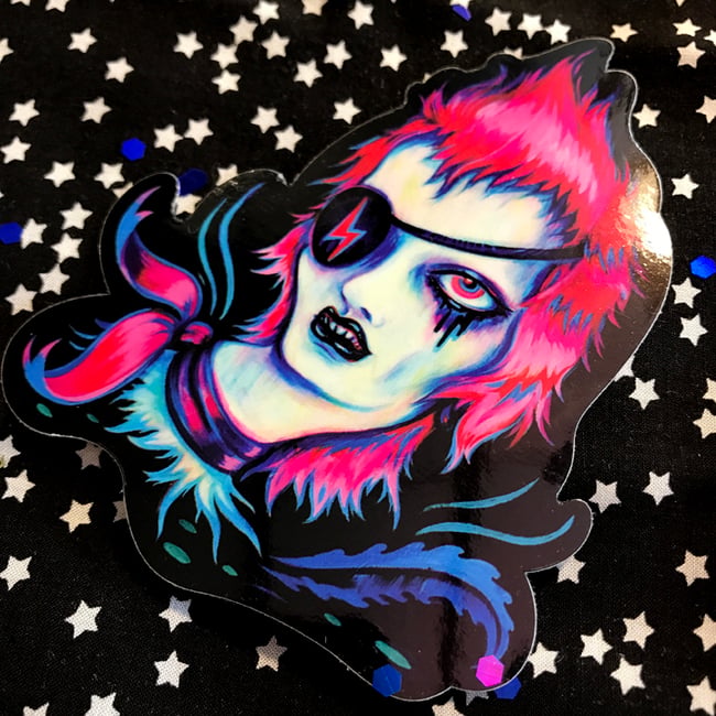 "Bowie Sticker 3-Pack" | Camille Rose Garcia Store