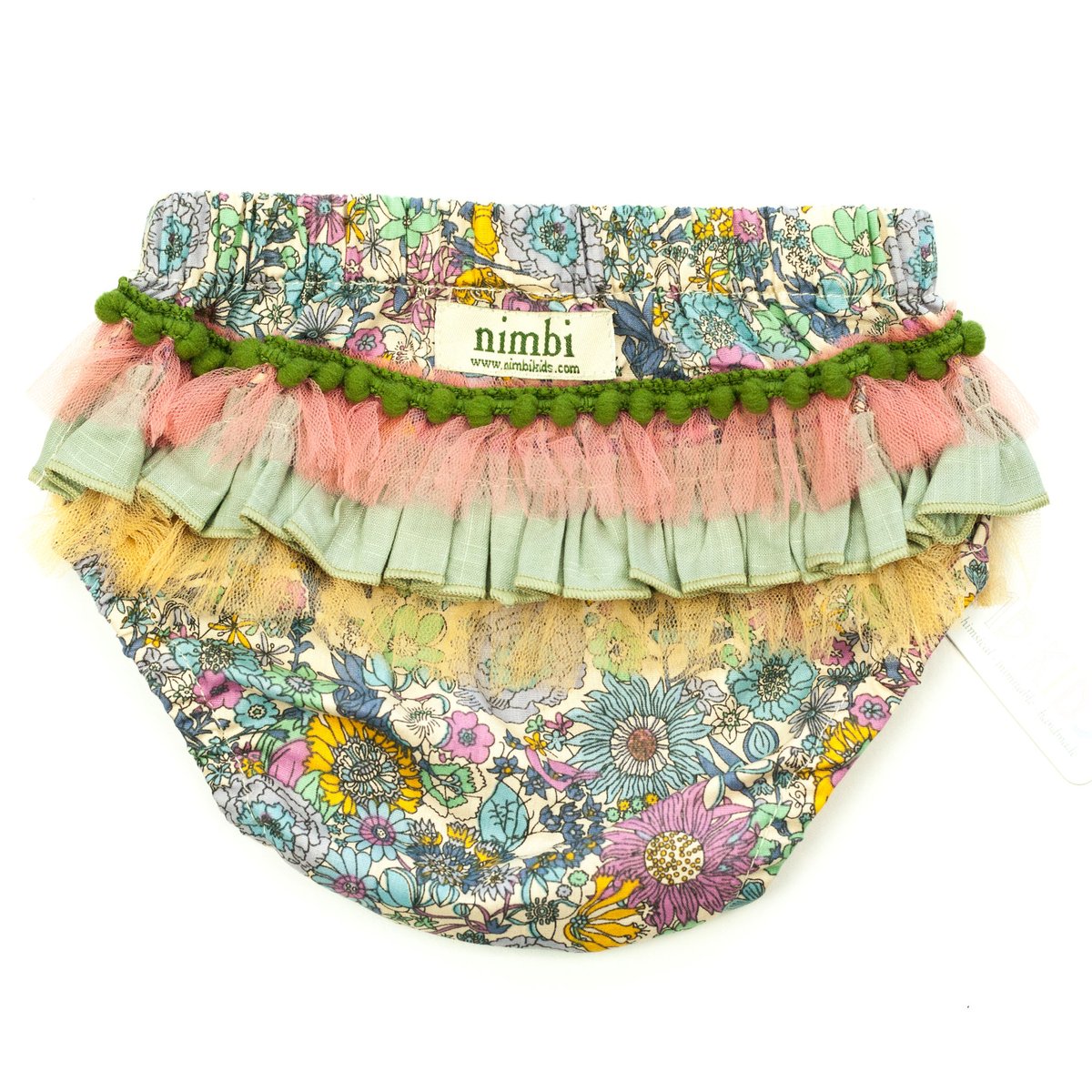 www.nimbikids.com — Bambini Ruffled Pilchers - Petal
