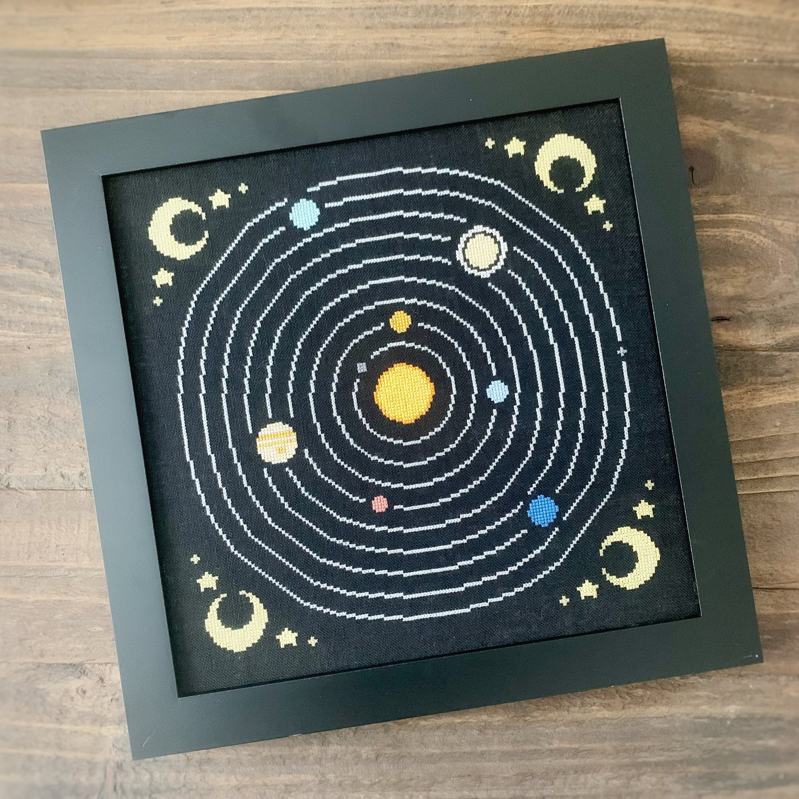 Solar System Cross Stitch PDF Pattern | The Needle & Floss