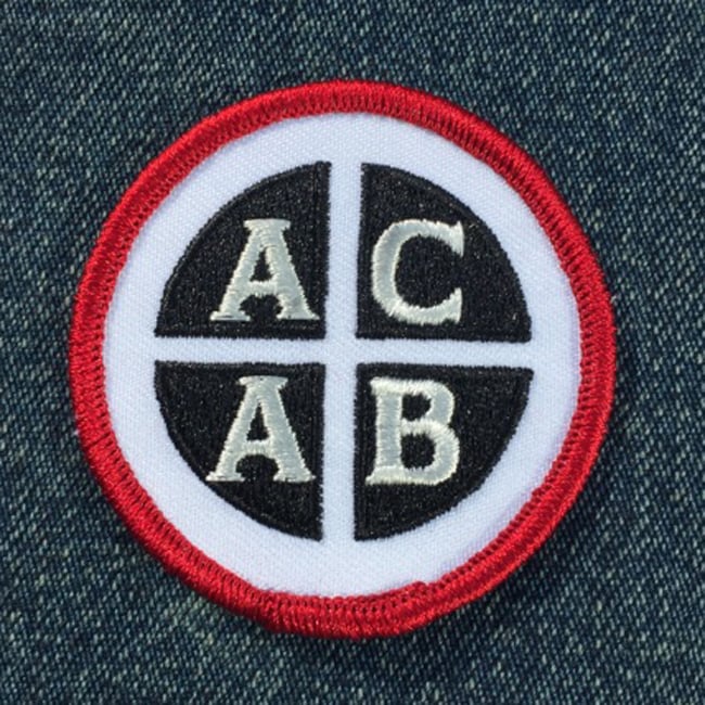 Seven 13 Productions — Embroidered ACAB Iron On Patch Seven 13 Productions — Embroidered ACAB Iron On Patch