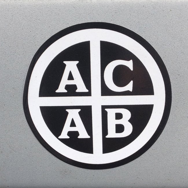 Seven 13 Productions — Embroidered ACAB Iron On Patch Seven 13 Productions — Embroidered ACAB Iron On Patch