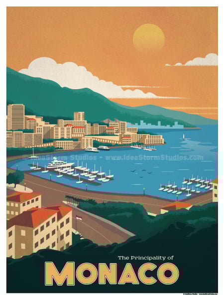 IdeaStorm Studio Store — Monaco Poster